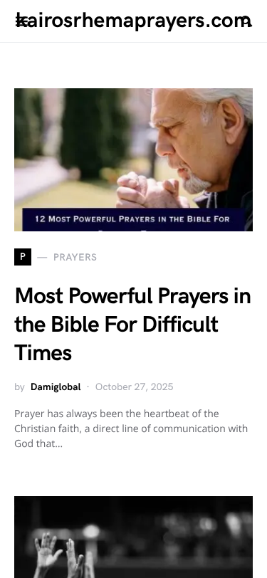 kairosrhemaprayers.com SEO Report | SEO Site Checkup