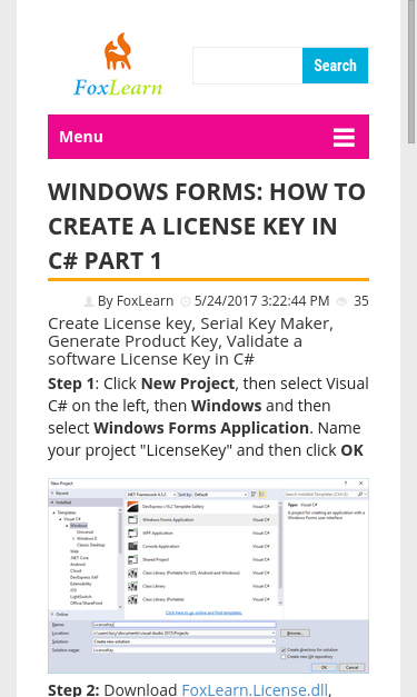 foxlearn.com/articles/create-license-key-in-csharp-part1-210.html SEO ...