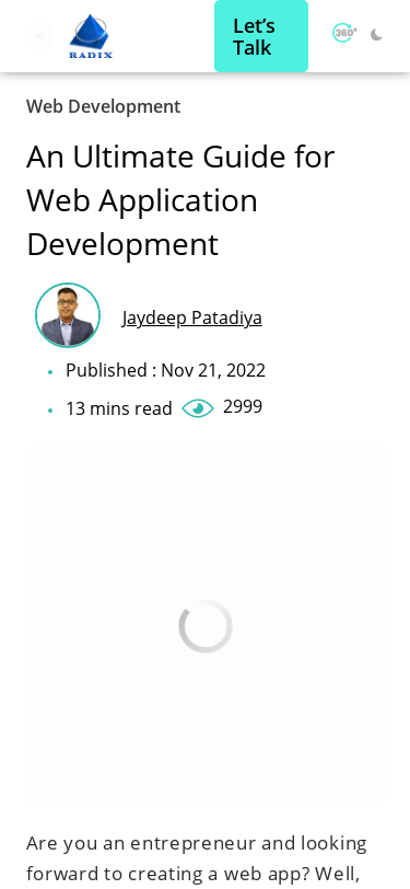 radixweb.com/blog/guide-to-web-application-development SEO Report | SEO ...