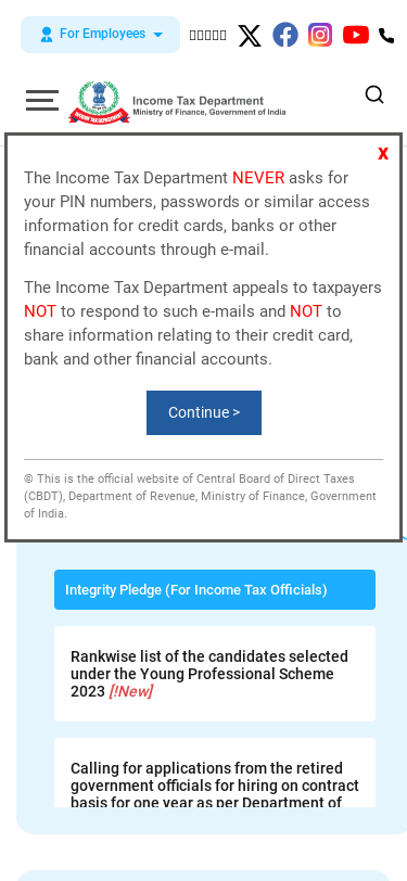 incometaxindia.gov.in/pages/default.aspx SEO Report | SEO Site Checkup