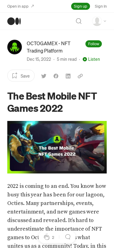 octogamex.medium.com/the-best-mobile-nft-games-2022-fb05401bcca9 SEO Report | SEO Site Checkup