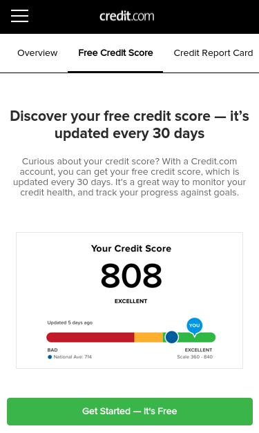 www.credit.com/free-credit-score SEO Report | SEO Site Checkup