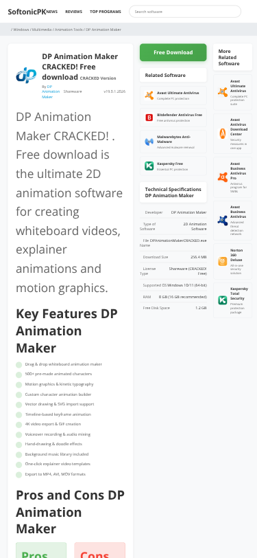 softonic.com.pk/dp-animation-maker SEO Report | SEO Site Checkup