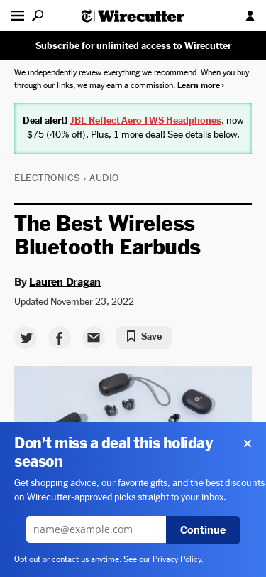 www.nytimes.com/wirecutter/reviews/best-wireless-earbuds SEO Report ...