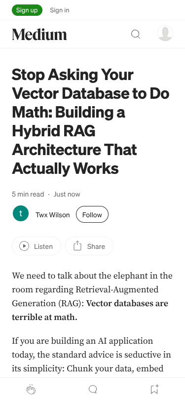 medium.com/@tanwx.wilson/stop-asking-your-vector-database-to-do-math ...