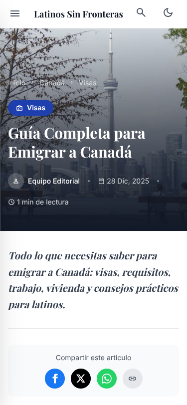 latinosinfronteras.com/vivir-en-canada/visa/guia-completa-emigrar SEO ...