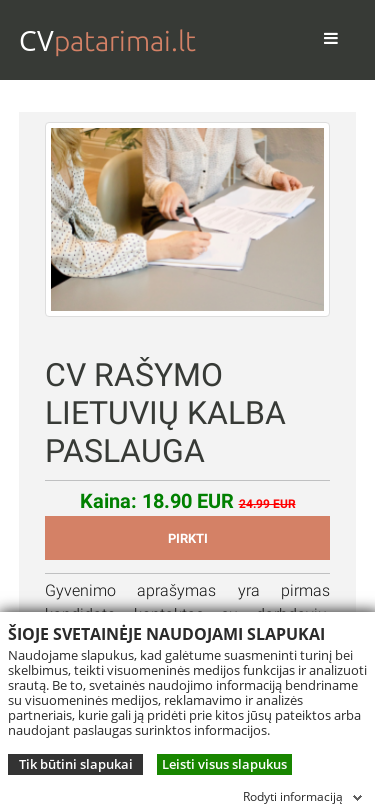 cvpatarimai.lt/paslauga/cv-rasymas-lietuviu-kalba SEO Report | SEO Site ...