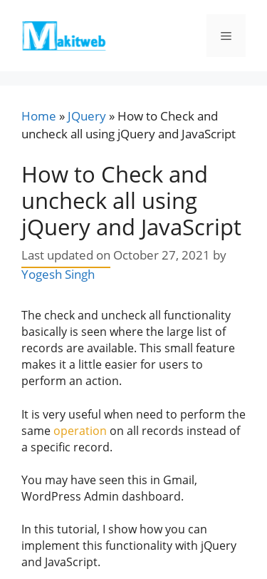 Makitweb how to check and uncheck all using jquery and javascript SEO Report SEO Site Checkup makitweb-how-to-check-and-uncheck-all-using-jquery-and-javascript-seo-report-seo-site-checkup