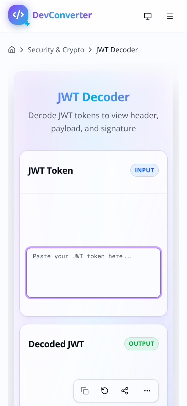 devconverter.dev/jwt-decoder SEO Report | SEO Site Checkup