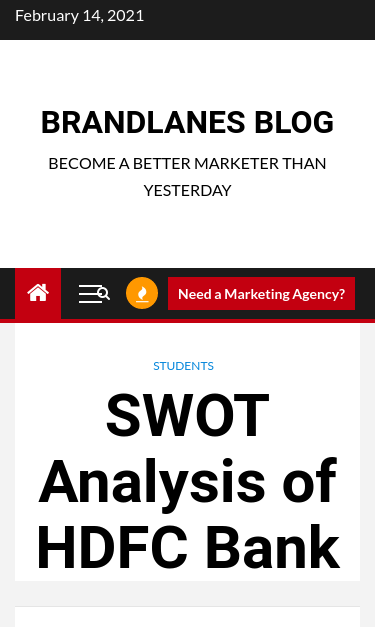 www.brandlanes.com/swot-analysis-of-hdfc-bank SEO Report | SEO Site Checkup