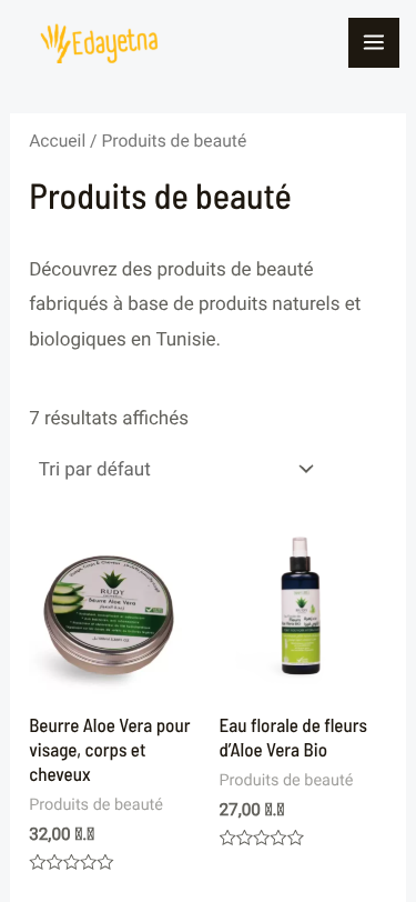 edayetna.tn/boutique/produits-de-beaute SEO Report | SEO Site Checkup