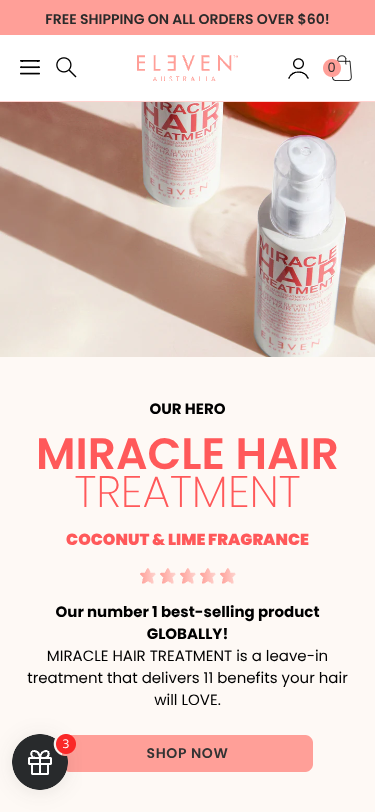 elevenaustralia.com/pages/miracle-hair-treatment SEO Report | SEO Site ...