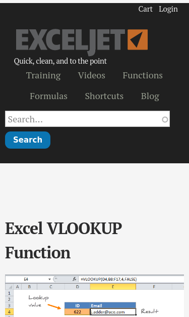 exceljet.net/excel-functions/excel-vlookup-function SEO Report | SEO ...