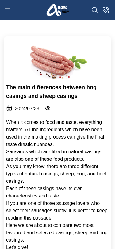 alcemc.com/blogs/the-main-differences-between-hog-casings-and-sheep-casings SEO Report | SEO ...