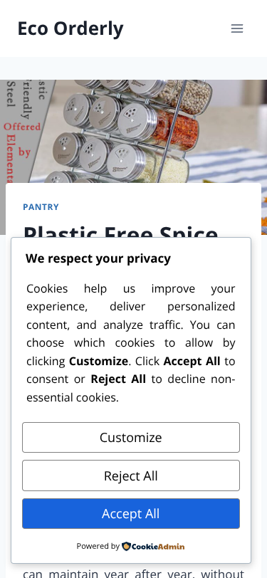 ecoorderly.com/plastic-free-spice-rack-system SEO Report | SEO Site Checkup